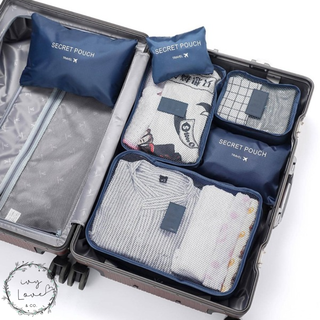 6pcs Travel Packing Cube Set for Suitcase - Ivy Love